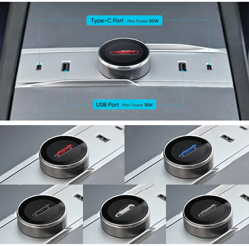 Hansshow Smart Rotating Gear Shift Dock for Tesla Model 3