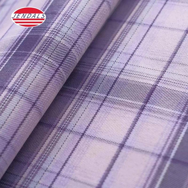 Beautiful Check Fabric For Dress Woven Medium Weight Plaid Yarn Dyed Jk ...