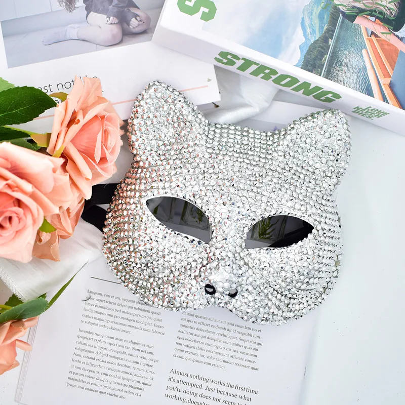 Shiny Cat Ear Masks Cosplay Halloween Party Costume Accessories Sexy ...