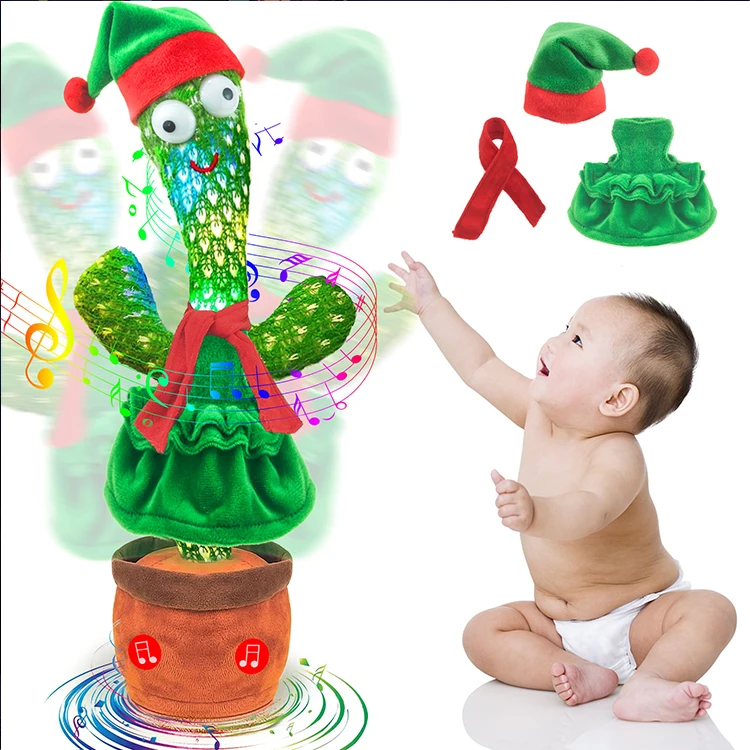High Quality Cute Stuffed Flower Pot Dancing Talking Electric Cactus ...