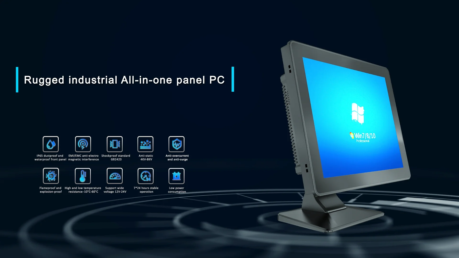 10.4 15.6'21.5inch Ip65 Waterproof Embedded Android Industrial All In ...