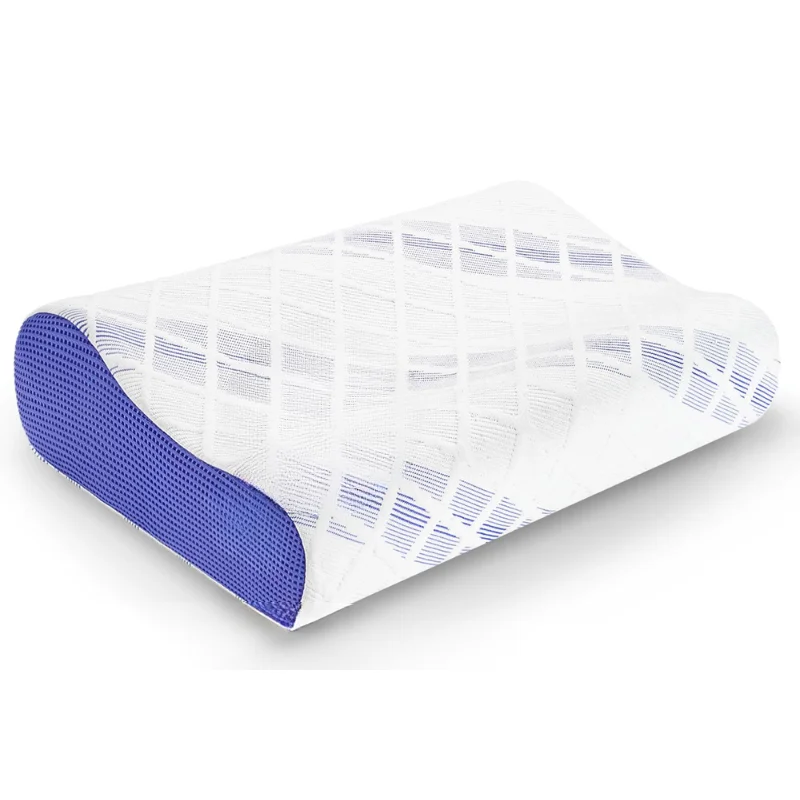 Adjustable Wave Shape Sleeping Pillow Comfortable Ergonomic Neck Pillow ...
