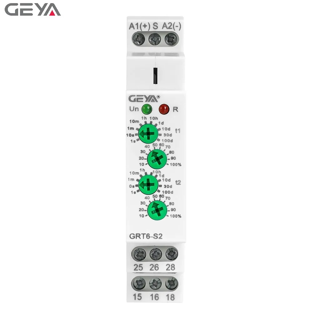 Geya Grt6-s2 Ac/dc24v~240v Asymmetrical Flasher Modular Time Relay ...