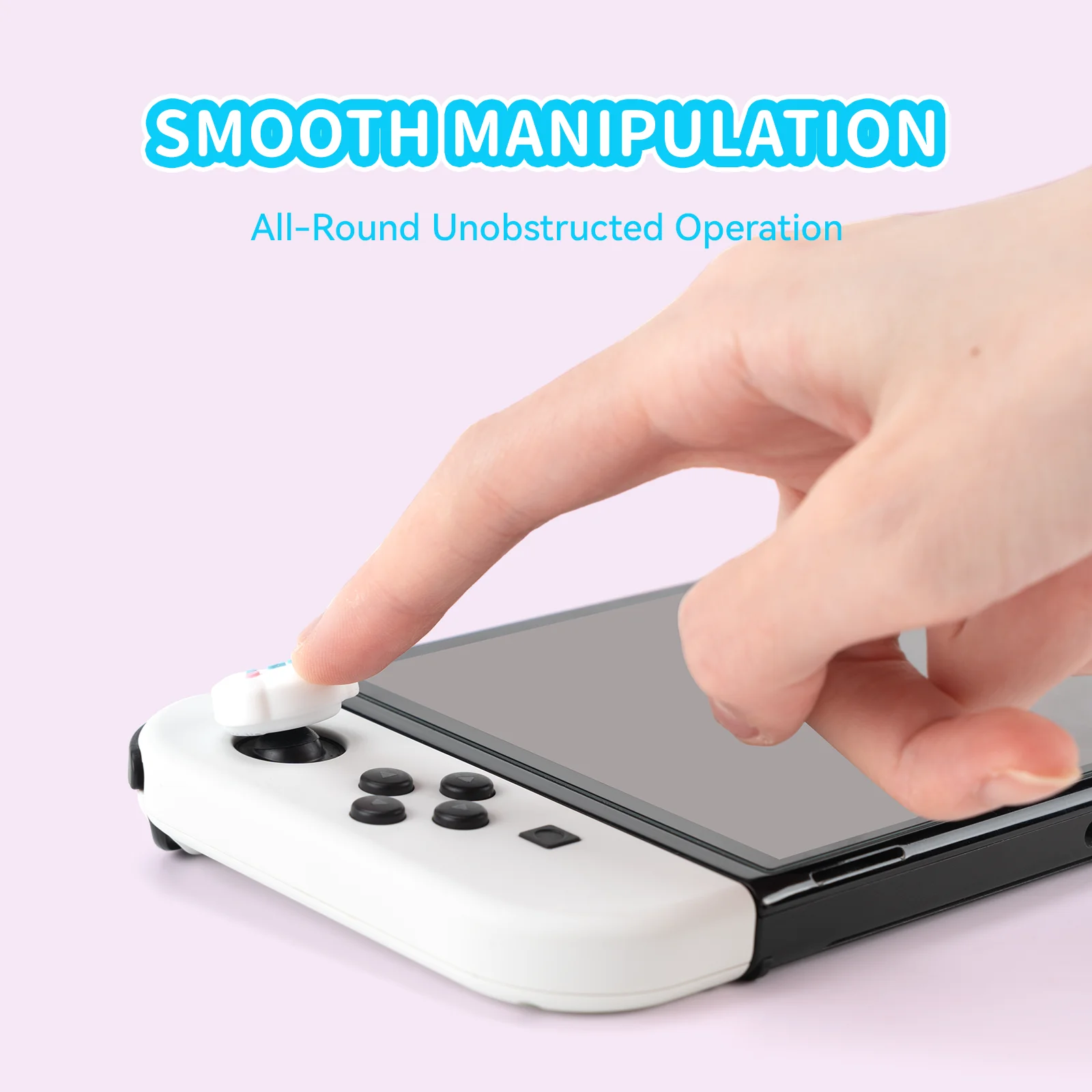 Cinnamoroll Thumb Stick Grip Case,Soft Silicone Joystick Rocker Cover,4pcs For Nintendo Switch ...