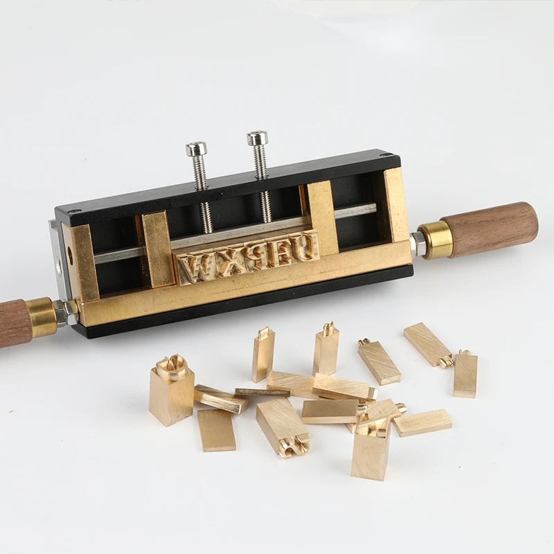 Custom Font Logo Leather Embossing Alphabet Stamp Hot Foil Metal ...