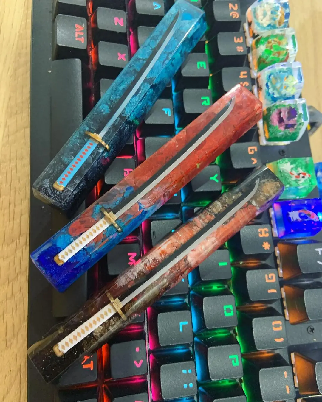 Customized Mechanical Keyboard Aluminum Metal Keyboard Keycaps Artisan ...