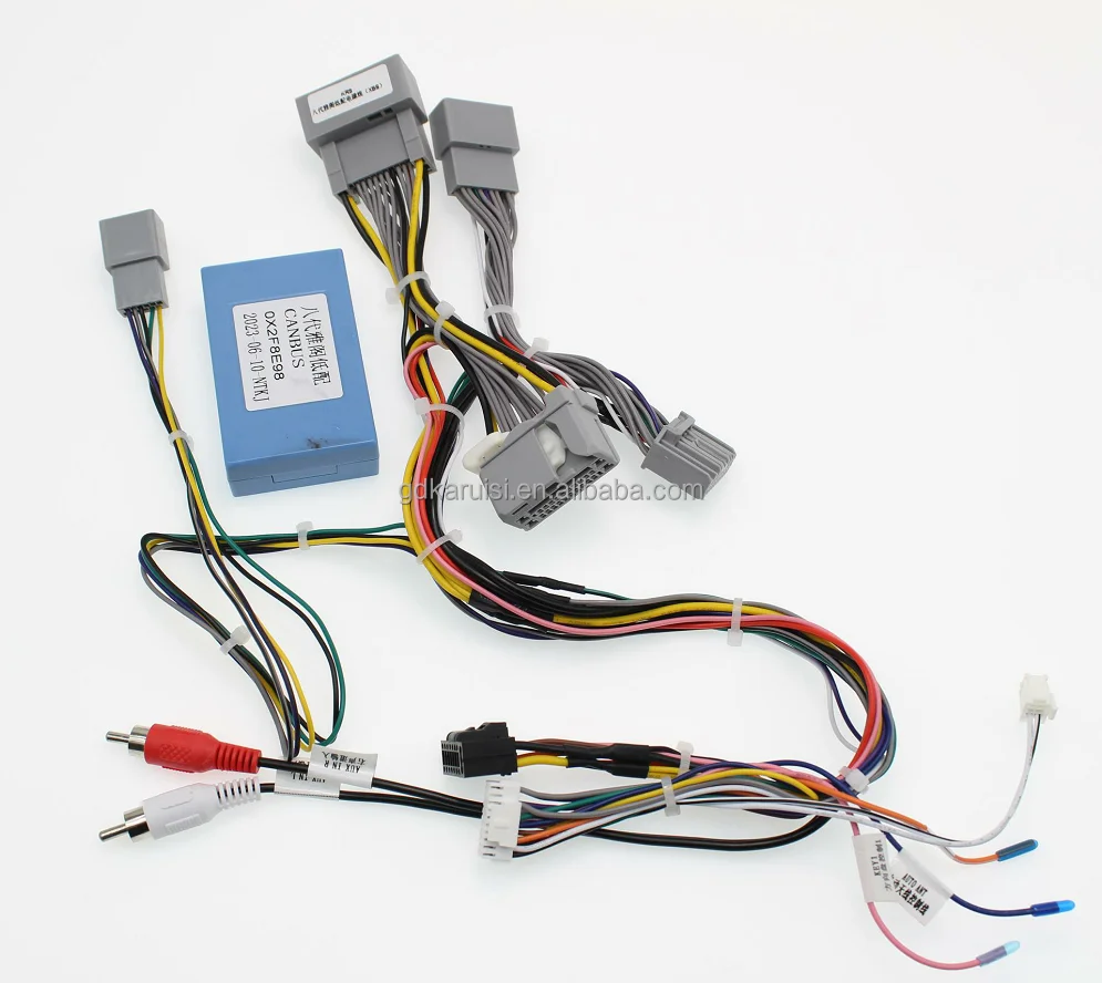 Car Android Dvd Navigation Adapter 16-pin Hyundai 12 Ix45 Low/mid Cable ...