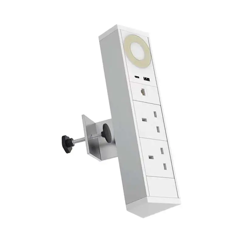 Oswell Universal Desktop Socket Clip Desk Type With Usb Metal Support ...