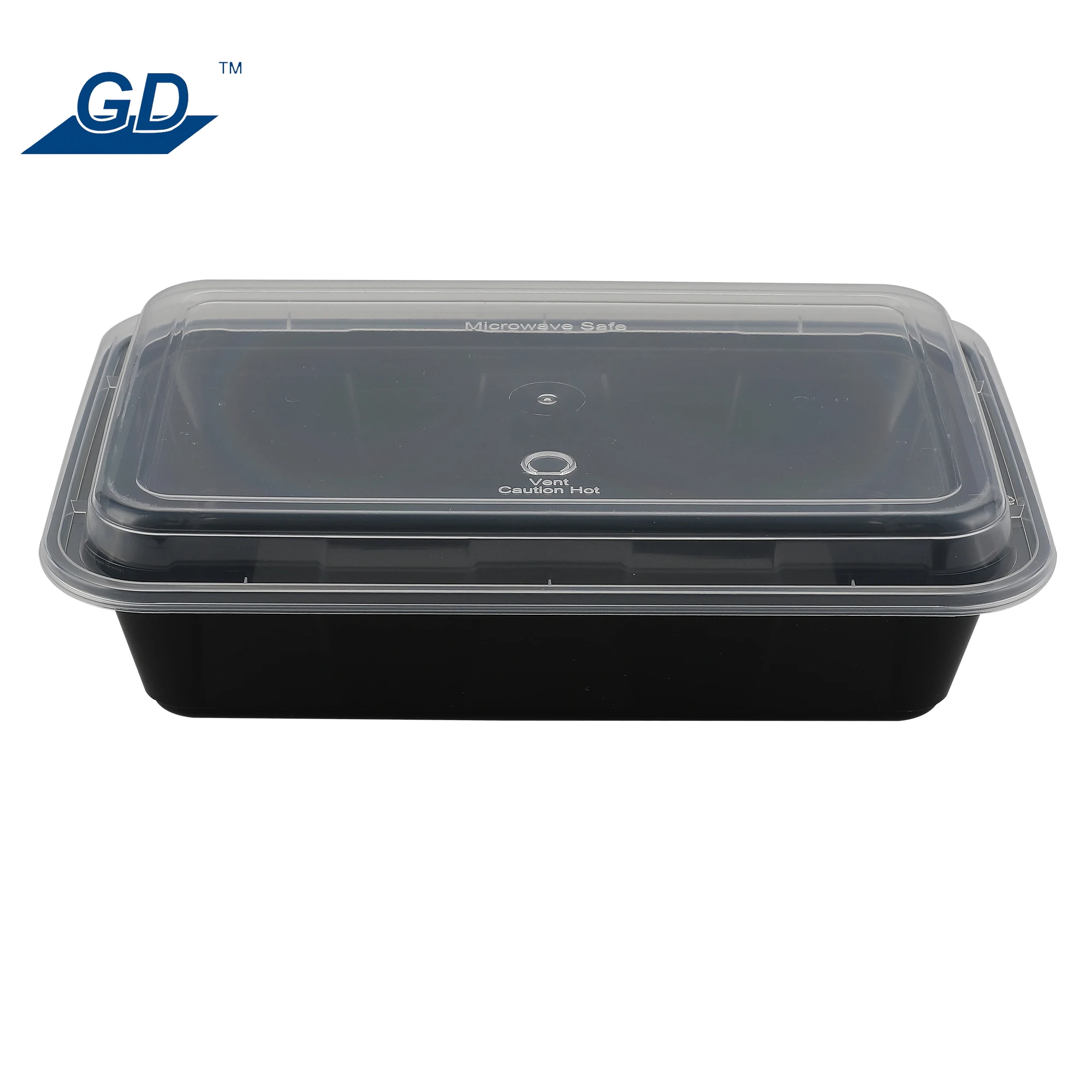 Disposable Plastic Food Container Microwave Square Food Lunch Box With ...