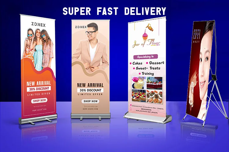 Custom Aluminum Single Side Banner Stand for Event Advertising
