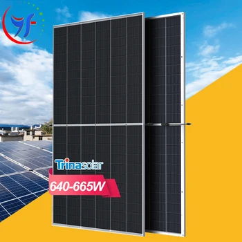 Trina Bifacial Dual Glass Solar Module Solar Panel 30 Years Power ...