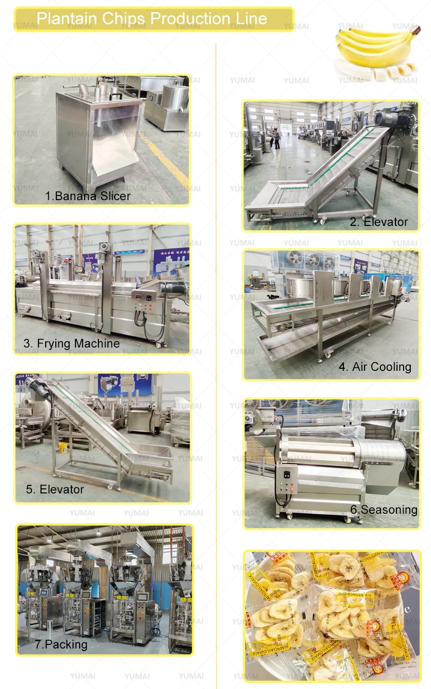 High Quality Fully Automatic Plantain Chips Production Line