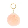 Promotional 8cm Small Pom Pom Keychain Safety Keychains For Women Key ...