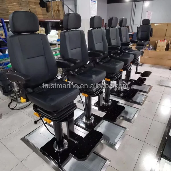Marine Sliding Helmsman Chair - TRUST - Fire Proof & Durable