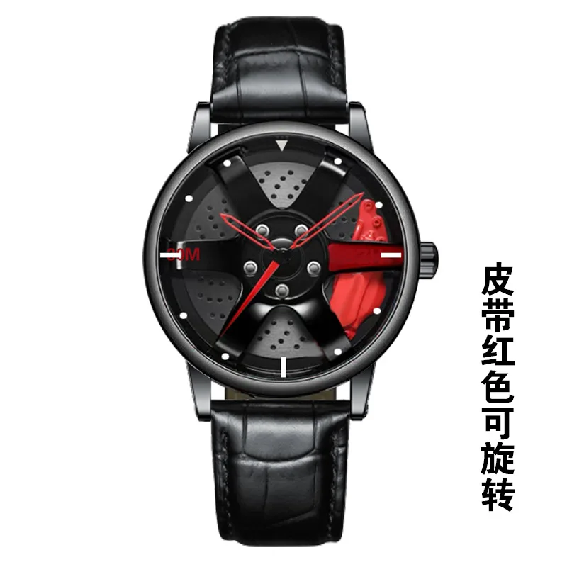 Rotate 360 Degrees Car Hub Wheel Watch Men Quartz Watches Sports ...