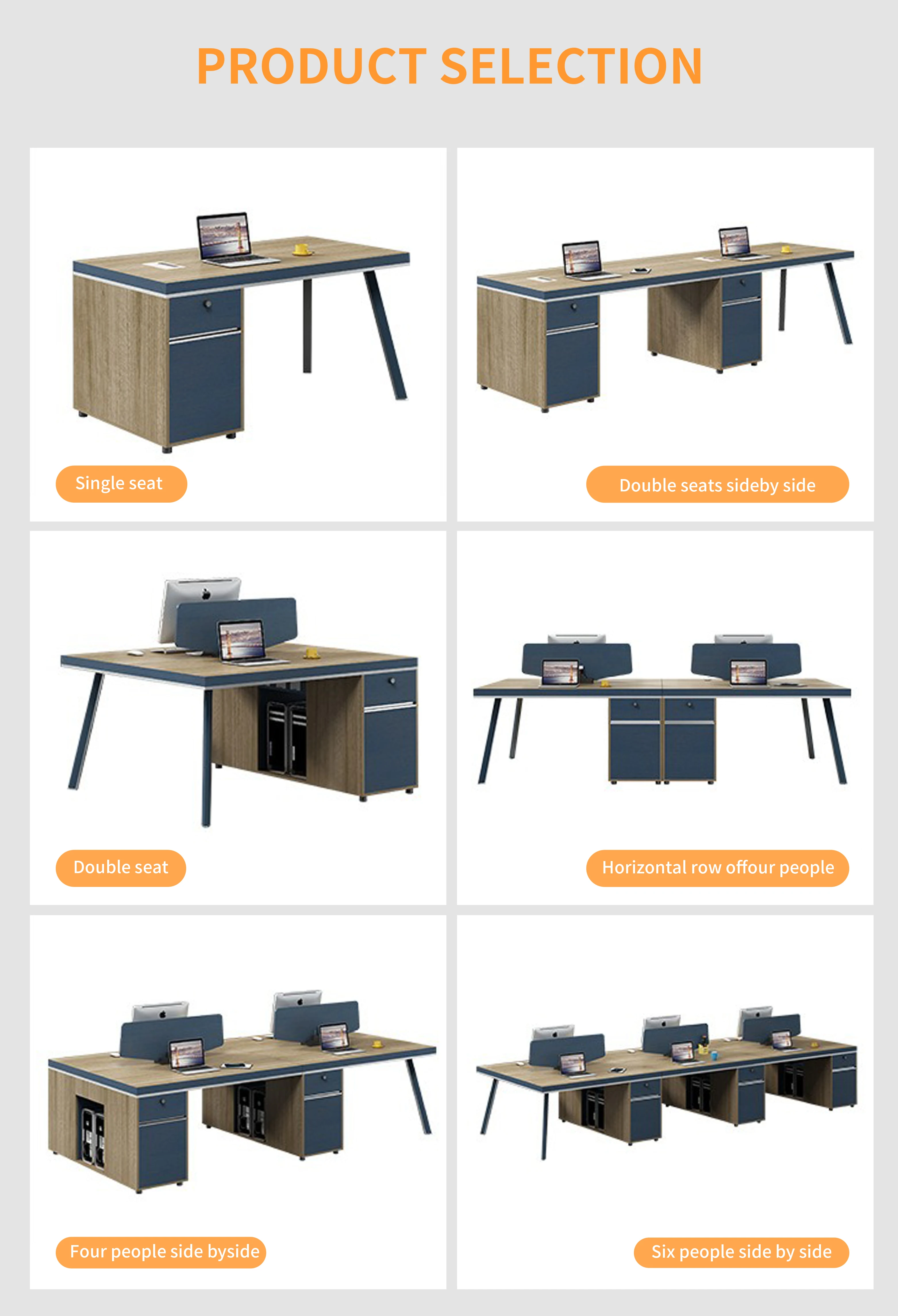 Two-person Computer Desk,4-6 Person Employee Booths,Finance Desk Office ...