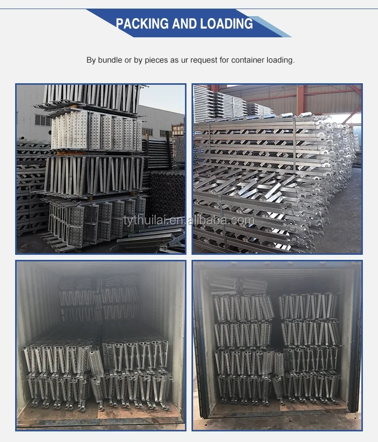 Industrial Steel Ladders Outdoor Metal Skid Resistance Building ...