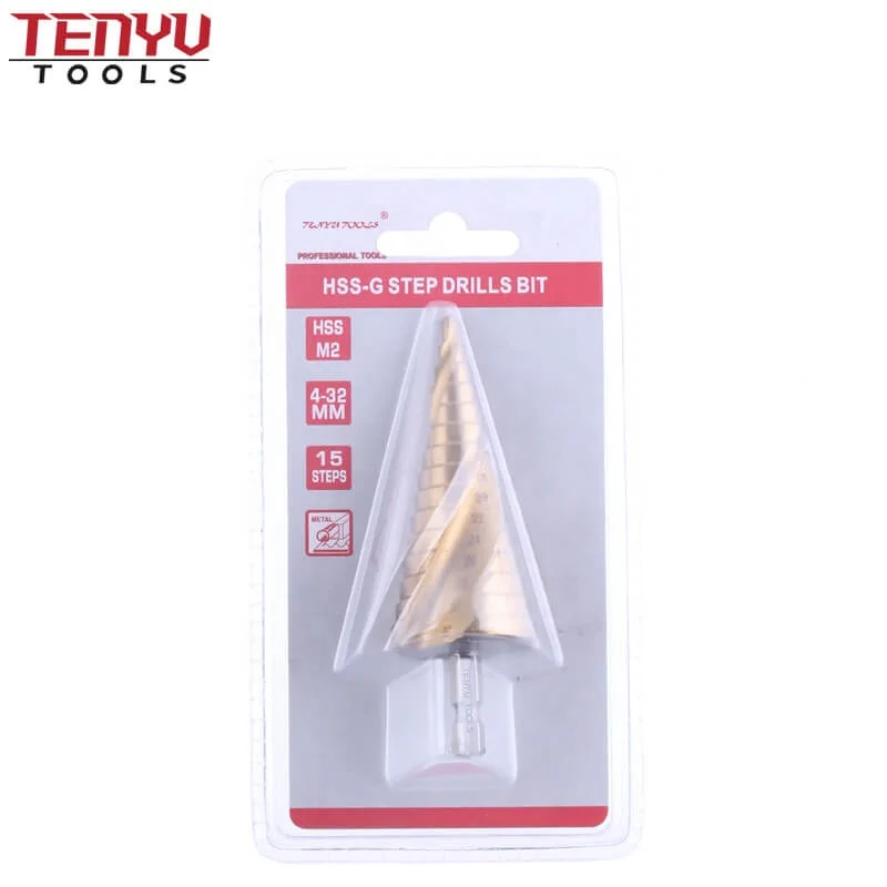 HSS Titanium Well Drilling New Step Conical Cone Drill Bit Set With ...