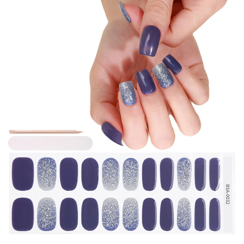 New Technique Un Uv Bake 100% Pure Polish Gel Nail Stickers Easter ...