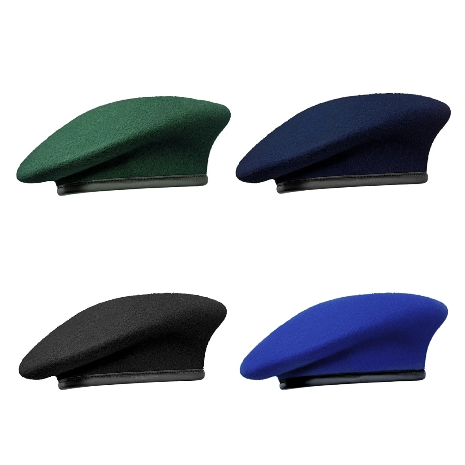 OEM Cammando Wool Berets Hats for Men Classic and Vintage Army Green ...