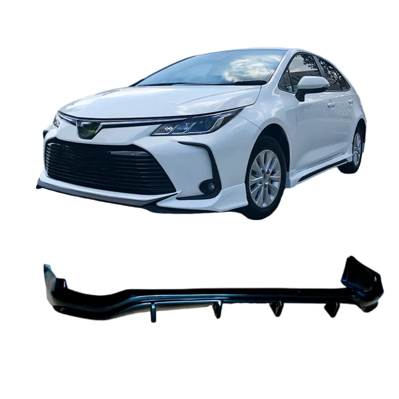 Auto Body Systems Wide Body Kit Pp Car Rear Diffuser Lip Bumper Part ...