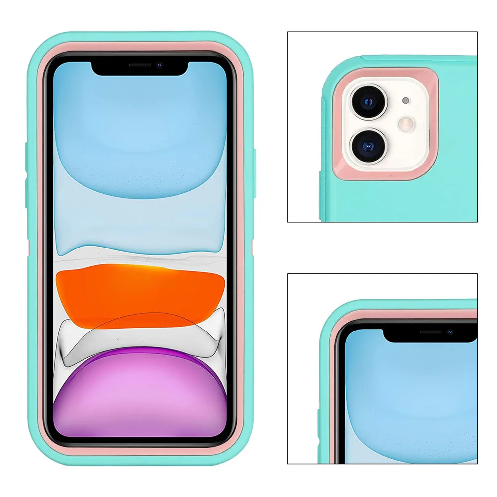 Armour 3 in 1 Heavy Duty Shockproof Full Body Rugged Tpu Pc Robot Phone ...