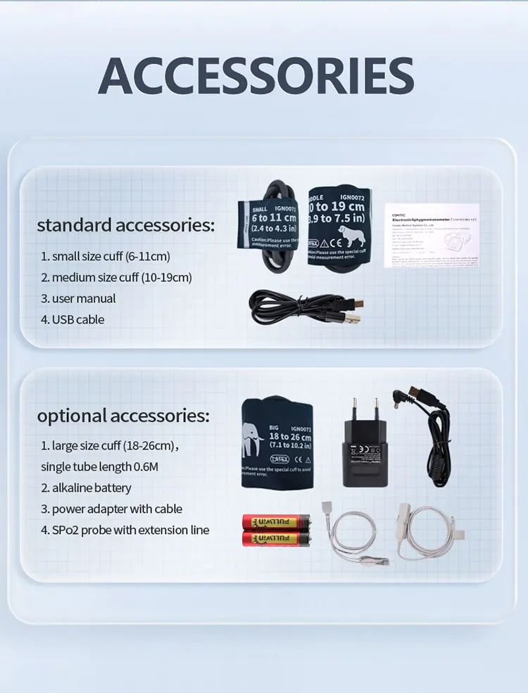 Contec 08A-VET Veterinary Blood Pressure Monitor - 12M Warranty