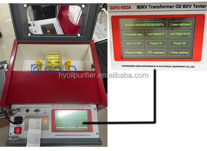 Astm D1816 Transformer Oil Dielectric Breakdown Voltage Bdv Tester With ...