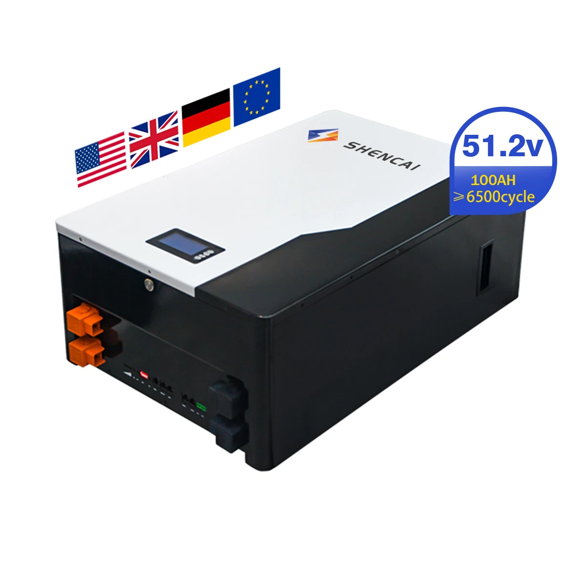 5kWh Storage System Lifepo4 Lithium 51.2V 100ah Battery Wall-mounted ...