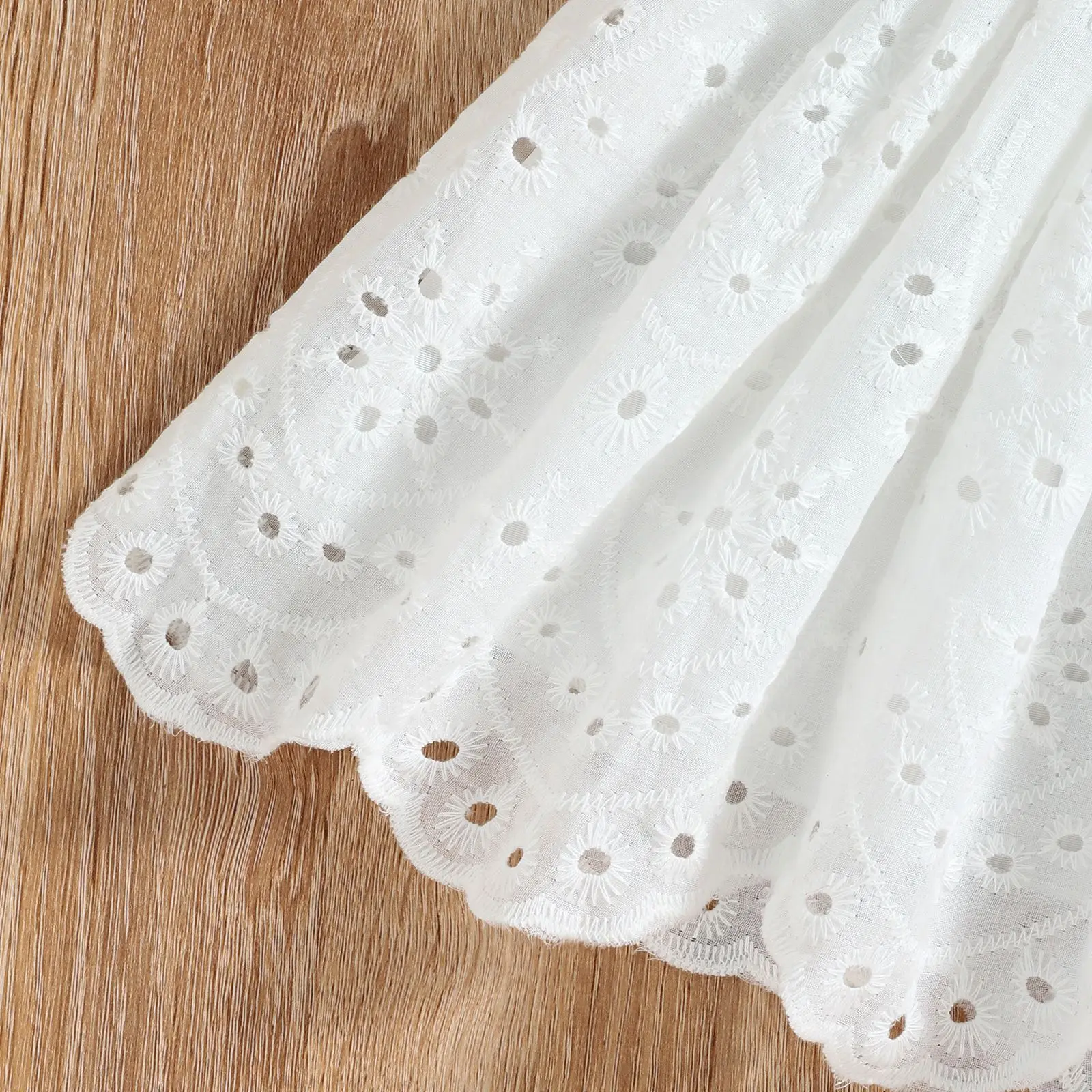 Conyson 2023 Kids Clothing Set - Ruffle Blouse & Lace Suspender