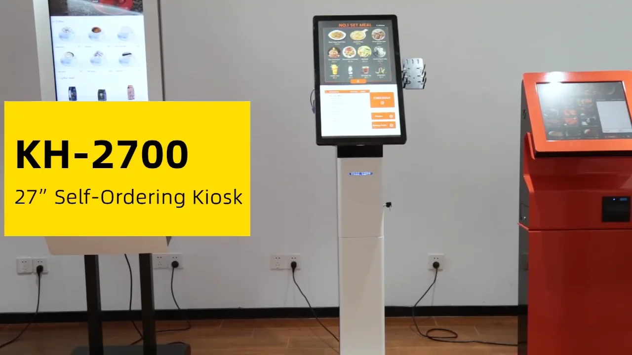 fast food self machine payment kiosk restaurant ordering