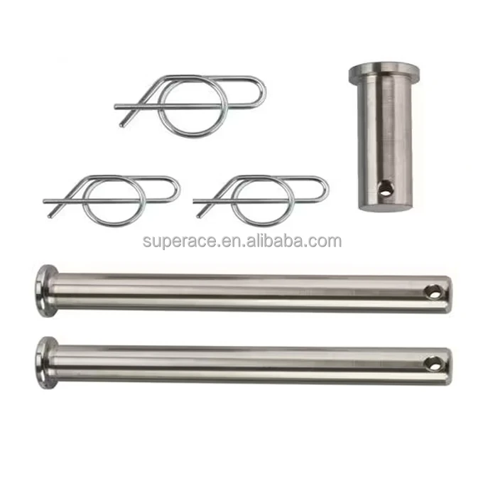 Titanium Jacobs Ladder Pin Kit 3/8"x3.75" And 1/2 Short Pin With Clips ...