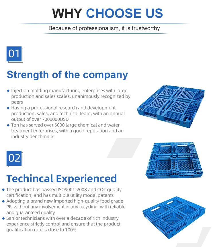 Tray Network Grid Forklift Warehouse Logistics Board Plastic Pallets 1208 Factory Stackable ...