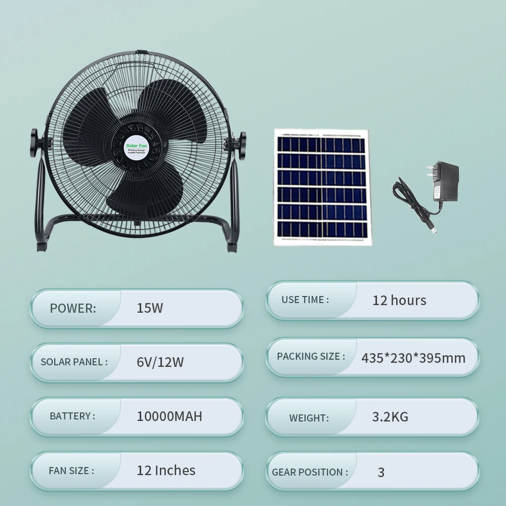 Rechargeable Solar Fans - Portable and Efficient Cooling
