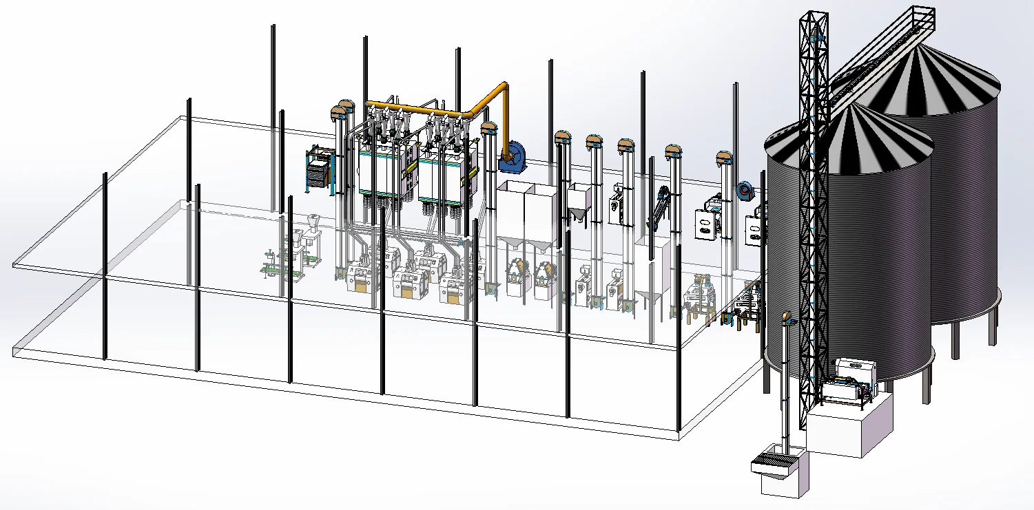 Super White Maize Meal Milling Machine Corn Production Process Plant ...