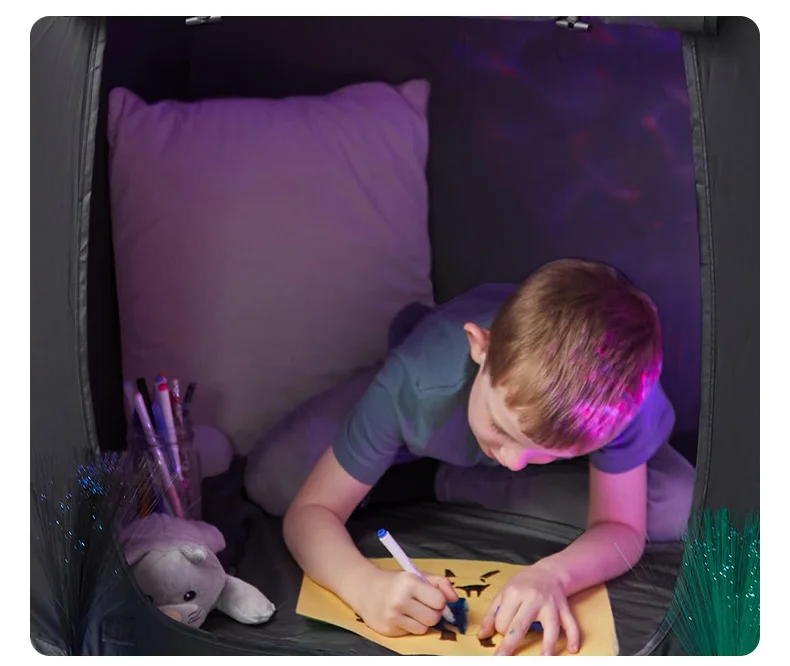 Autism Tent Sensory Glow In The Dark Pop Up Inflatable Black Out Autism ...