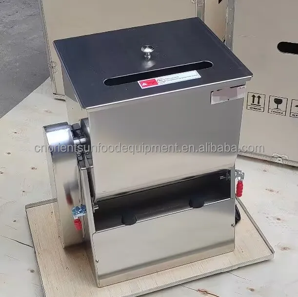 SS kitchen manual meat mixer machine for ground meat and sausage use ...