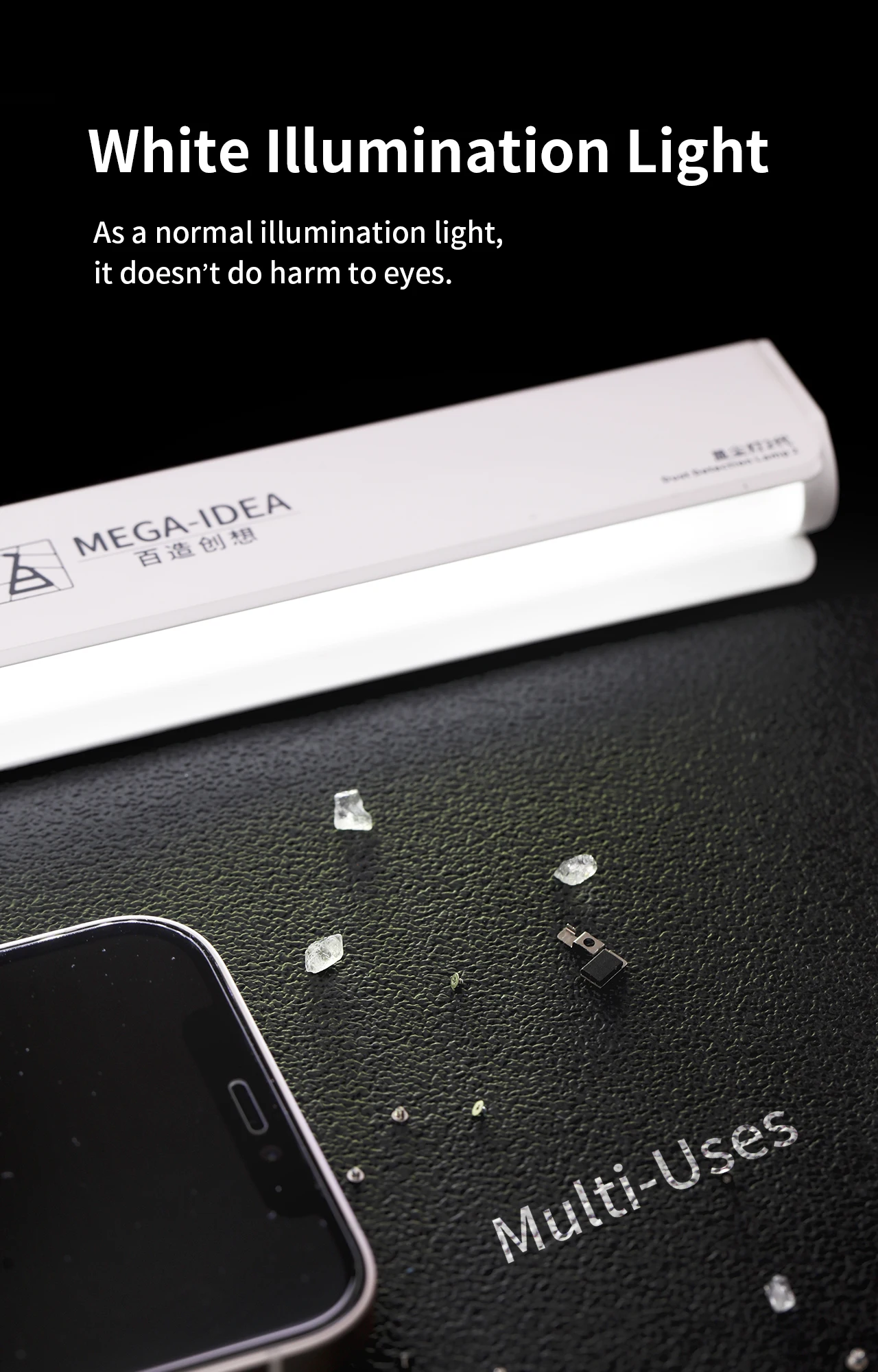 Qianli Mega-idea Original Mini Isee 2 Portable Dust Detection Lamp For Dust,Scratch,Crack ...