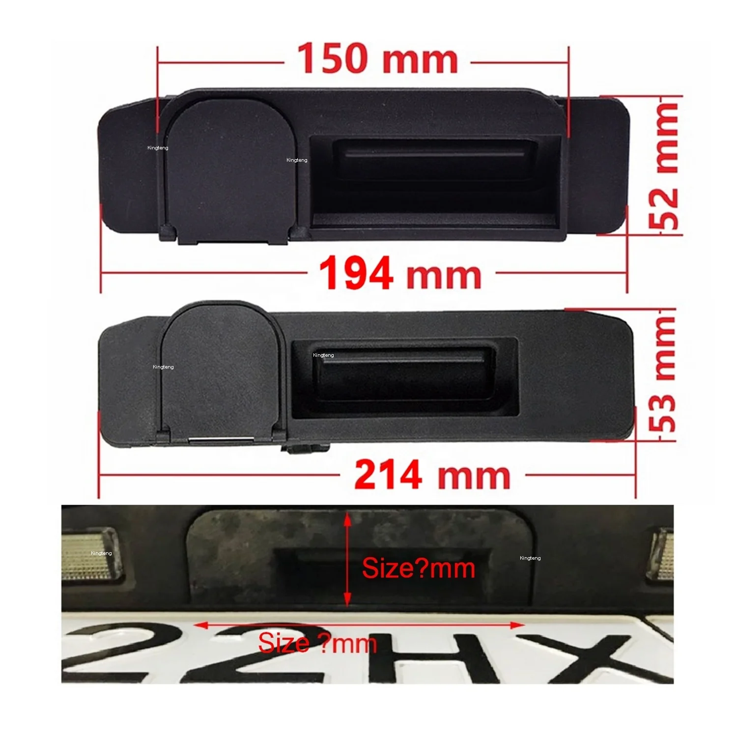 Automatic Flip Open Logo Backup Car Camera for Mercedes