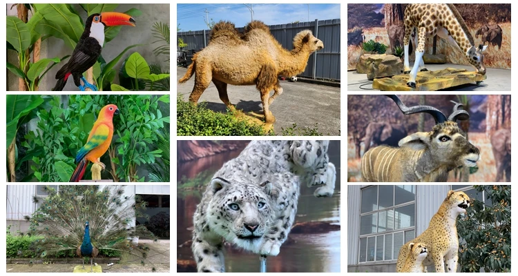 Indoor Life Size Hign Simulation Animatronic Animal Simulation Antelope ...