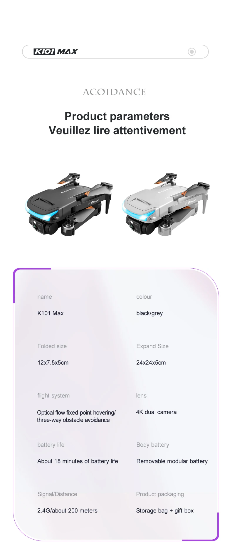 Wholesale K101 Max Drone 4k Hd Dual Camera Optical Flow Obstacle ...