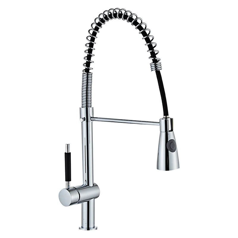 Modern Brass Faucets with Pull Out Spray - Durable & Stylish
