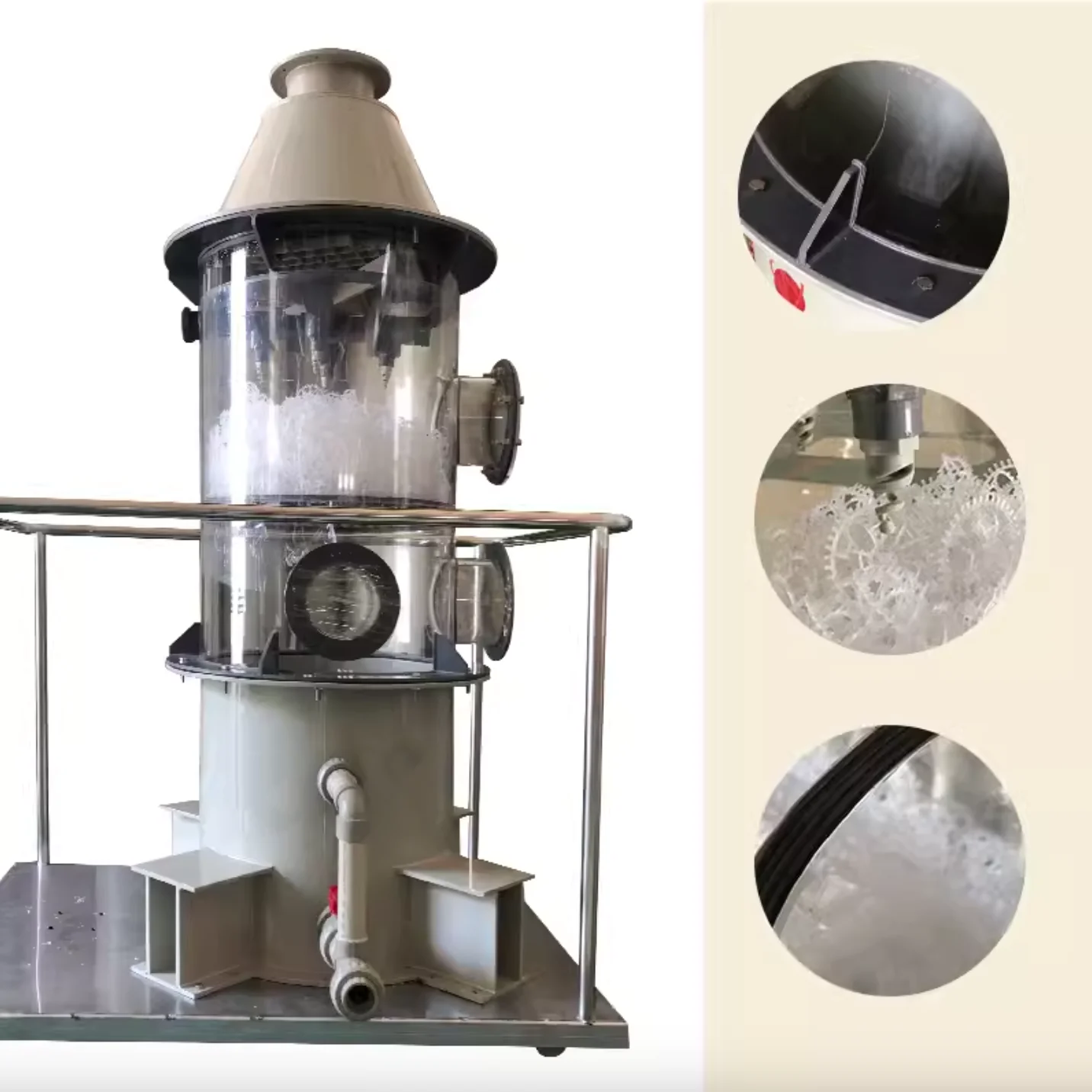 PP Transparent Spray Tower - Efficient Waste Gas Treatment