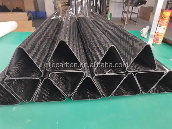 High Strength Angles Tube Carbon Fibre Tube Custom 3k/6K/12K Twill Real ...
