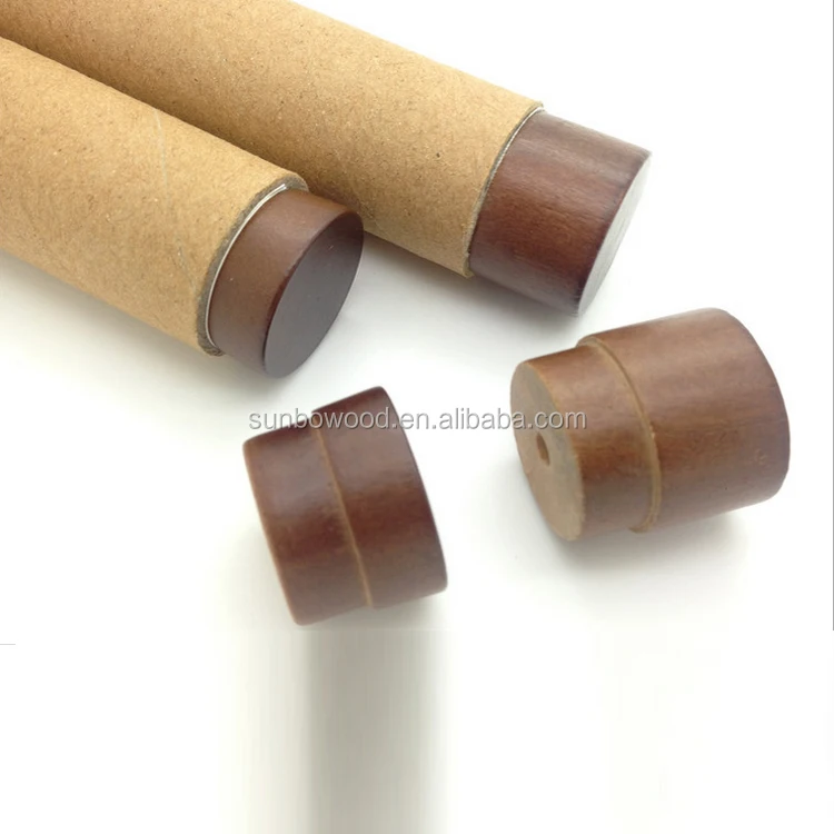 Factory Customize Wall Painting Wooden Scrolls Heads Handle Wood ...