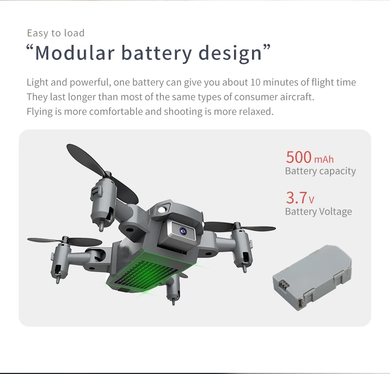 Ky905 Mini Drone With 4k Camera Hd Foldable Drones Quadcopter One-key ...