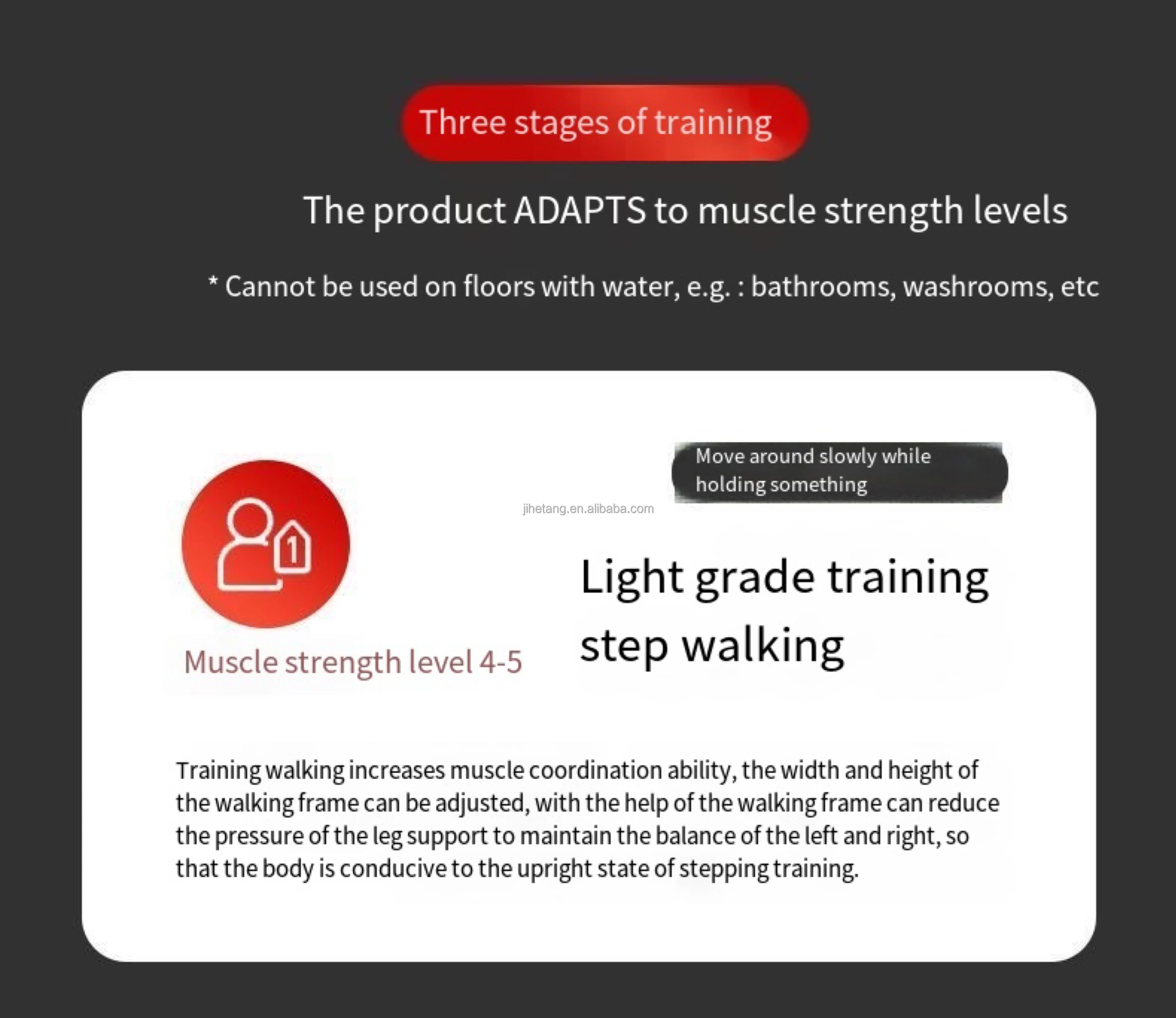 Rehabilitation Assistive Walking Aids for Elderly Anti Roll Over for ...