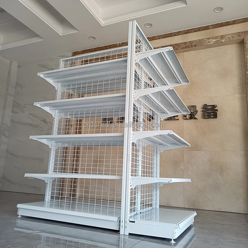 Iron Supermarket Shelf - Durable & Versatile Display Racks