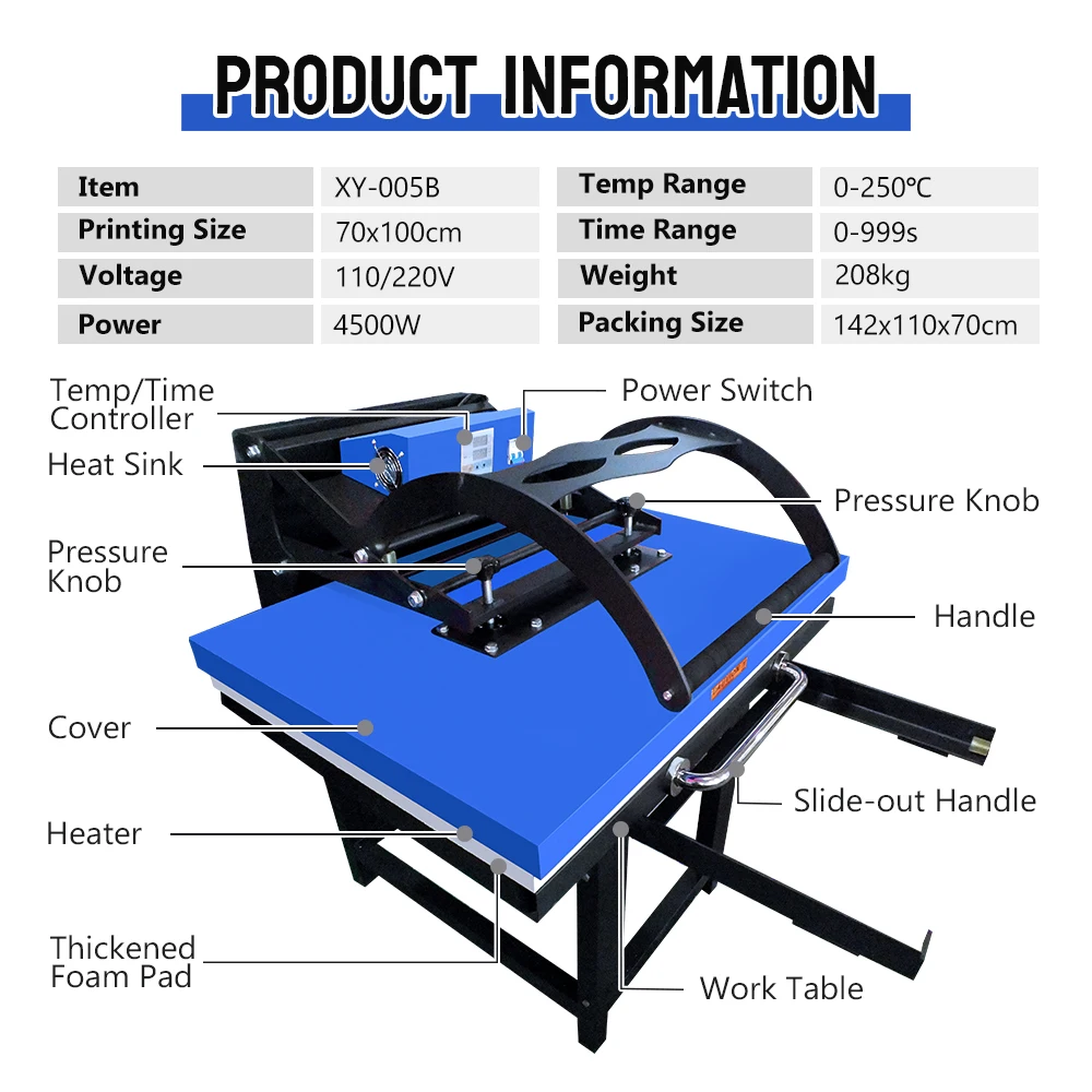 Super Star Product 80x100 - Large Format Heat Press Machine