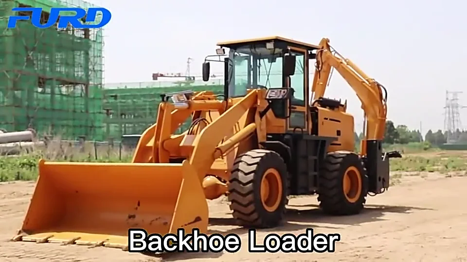 2 Ton Mini Wheel Backhoe Loader Backhoe Excavator Improve Work ...